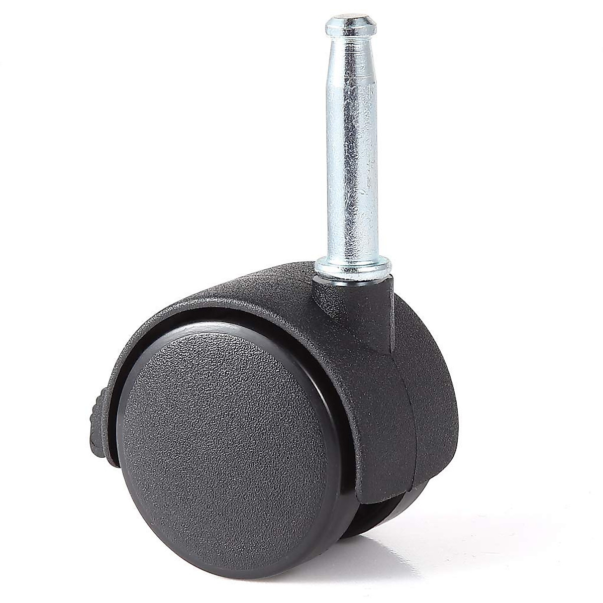 Skelang 8-Pack Grip Neck Caster, 1.5 Inches Stem Caster Wheel with Brake, Twin Wheel Replacement 5/16-Inch Stem for Furniture Cabinet, Office Chair, Kitchen Shelf, 55 Lbs Load Capacity Each