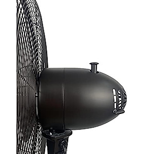 HUNTER 16" Adjustable 3 Speed Retro Pedestal Stand Floor Fan in Oil-Rubbed Bronze