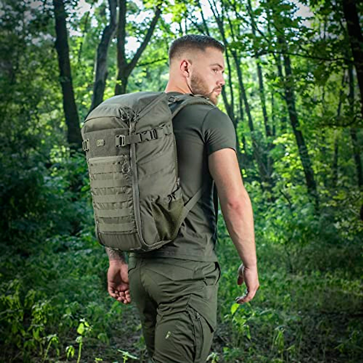 M-Tac Elite Tactical Backpack 25L Gen.II - Army Military Style Daypack Bag with Molle (Olive)