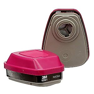 3M 50051138464658 Cartridge/Filter 60921, Organic Vapor/P100 (Pack of 2)