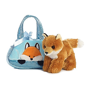 Aurora® Fashionable Fancy Pals™ Peek-A-Boo Fox Stuffed Animal - On-The-go Companions - Stylish Accessories - Multicolor 7 Inches
