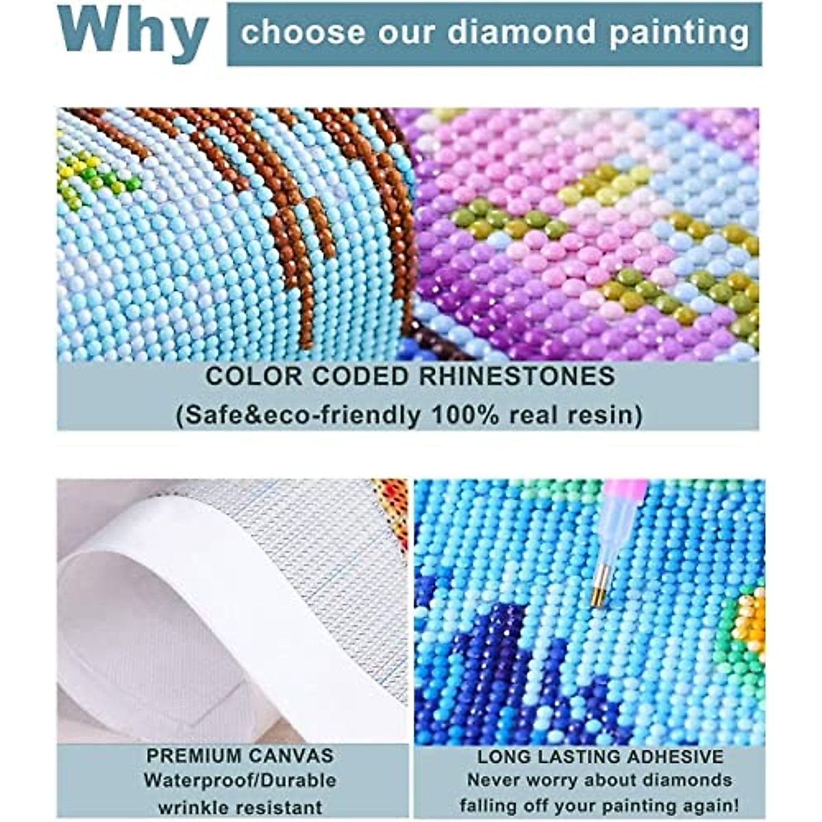 Adult Diamond Art Painting Kit,Beginner 5D Diamond Art Set,DIY Full Diamond Craft,Round Diamond Painting Kit,Green Elf Girl Gemstone Painting Kit,Craft Family Wall Art Deco[13.65x13.65 inches]