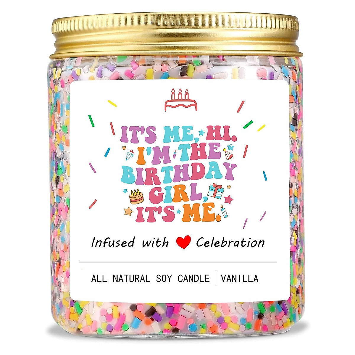 Tay-lor Birthday Candle with Vanilla Scent - Birthtay Merch Gifts with I'm The Birthday Girl for Party Decorations, Handcrafted, 9 oz Long-Lasting Candles