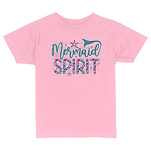Mermaid Spirit Toddler Kids T-Shirt 3T Light Pink