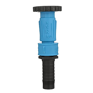 Watts ANKA Series 1-1/4" Small Inline Adjustable High-Pressure Full-Flow Hose Nozzle, Rubber O-Ring, Easy Grip, High Grade Glass Fiber Reinforced Nylon, Industrial, Agricultural, Home, Garden, Vehicle