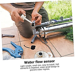 TEHAUX Sensor Water Flow Counter Liquid Flow Meter Fuel Meter Beverage Machine Flowmeter Water Flow Control Meter Control Water Flow Food Grade Plastic Fuel Oil G1