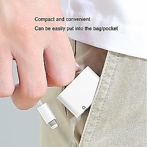 Lightning to 3.5mm Headphone Jack Adapter, 2 in 1 Headphone Adapter [Apple MFi Certified] Aux Audio and Charger Adapter Dongle Cable Splitter Compatible with iPhone, 2 Pack