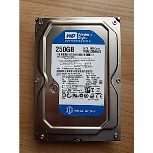 Western Digital 250 GB Caviar Blue SATA 3 Gb/s 7200 RPM 8 MB Cache Bulk/OEM Desktop Hard Drive - WD2500AAJS