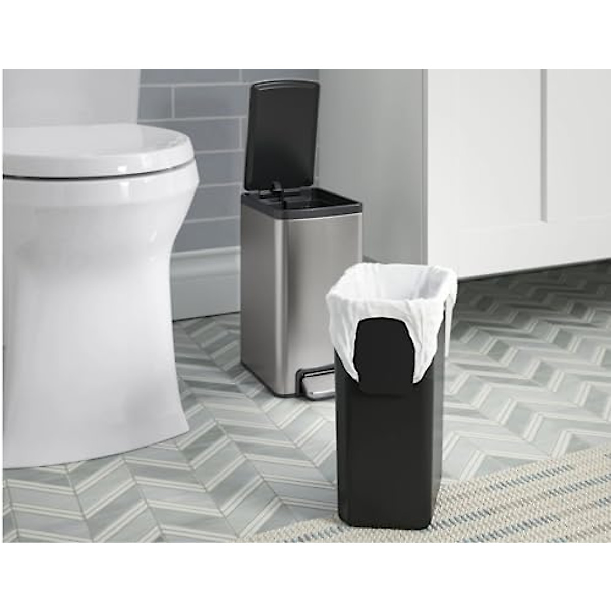 Kohler 2-Pack 6L Stainless Steel Step Trash Bin