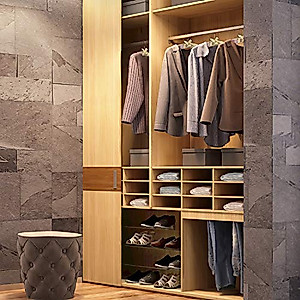 GLCON 16 inches Satin Padded Hangers for Sweaters - Thick Padded Clothes Hangers for Women Clothing - Foam Fabric Coat Hangers No Bump Fancy Canvas Covers for Adult Wedding Bridesmaid (Pack of 5)