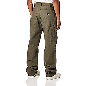 Dickies mens Relaxed Fit Sanded Duck Carpenter jeans, Moss Green, 34W x 34L US