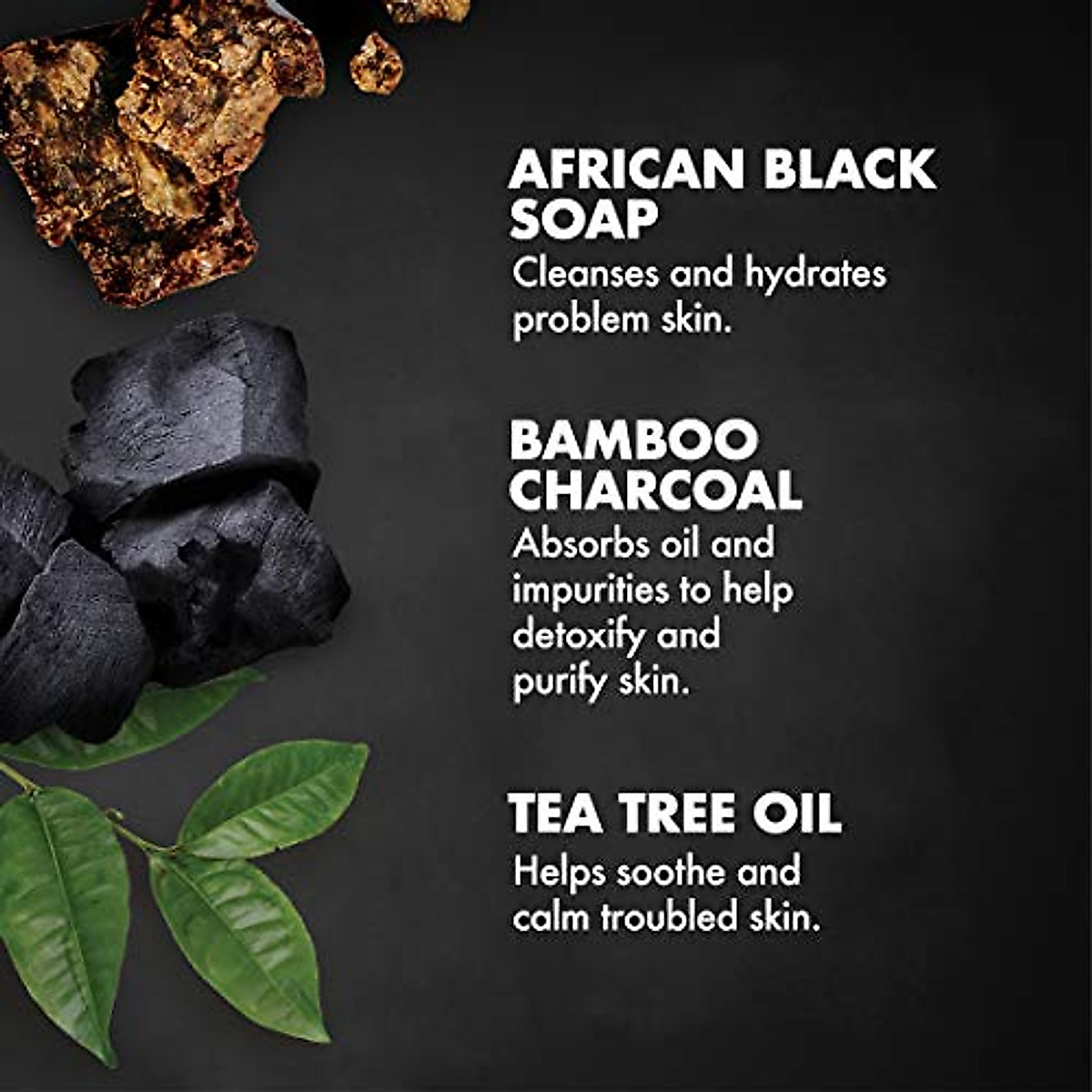 SheaMoisture African black soap bamboo charcoal body scrub exfoliate, 6 Ounce