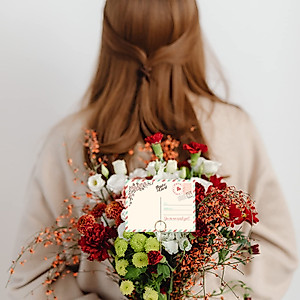 VOSAREA 50pcs Metal Floral Place Card Holder Round Shaped Memo Photo Holder Flower Picks Clip for Wedding Birthday Baby Shower (Round Shape)