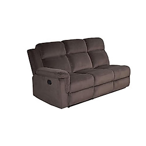 Legend Vansen 111.4''Recliner Storage Upholstery Sofa Couchs Sectional, Brown