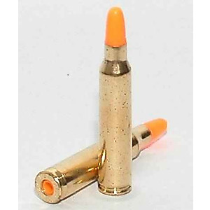 St Action Pro Pack of 10 Inert .223 REM Remington 5.56 NATO M16 AR-15 Rifle Orange Safety Trainer Cartridge Dummy Ammunition Ammo Shell Rounds with Brass Case
