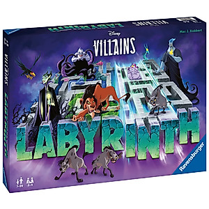 Ravensburger Disney Villains Labyrinth Board Game - Engaging Family Fun for Ages 7 and Up | Dynamic Maze Puzzle | Quality Design | Ideal Gift for Disney Fans