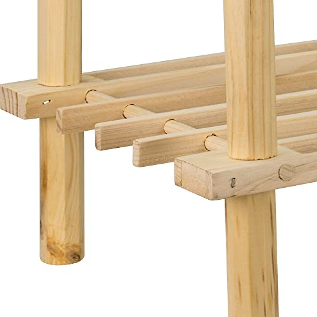 Home Basics 12 Pair / 3 Tier Wooden Shelves Shoe Rack