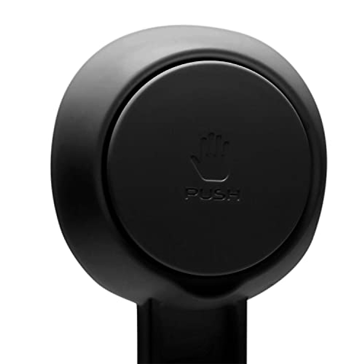 Bath Bliss Power Lock Gel-Suction Toothbrush Holder | Suction Mount | Bathroom Mirror or Wall Hang | No Tools Required | Toothpaste | Razor | Easy Release | Matte Black