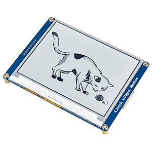 4.2inch E-Ink Display Module 400x300 Pixel Black,White Two-Color 3.3V-5V E-Paper Screen LCD Support Full Refresh SPI Interface for Raspberry/Jetson Nano/Ard/Nucleo