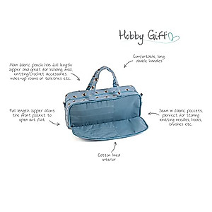 Hobby Gift Knitting Bag with Pin Case, Blue Bee (MRHG4700E)