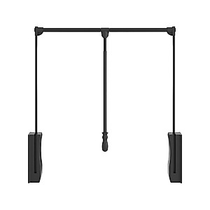 Black Powder Coat 33" - 48" Expanding Wardrobe Lift