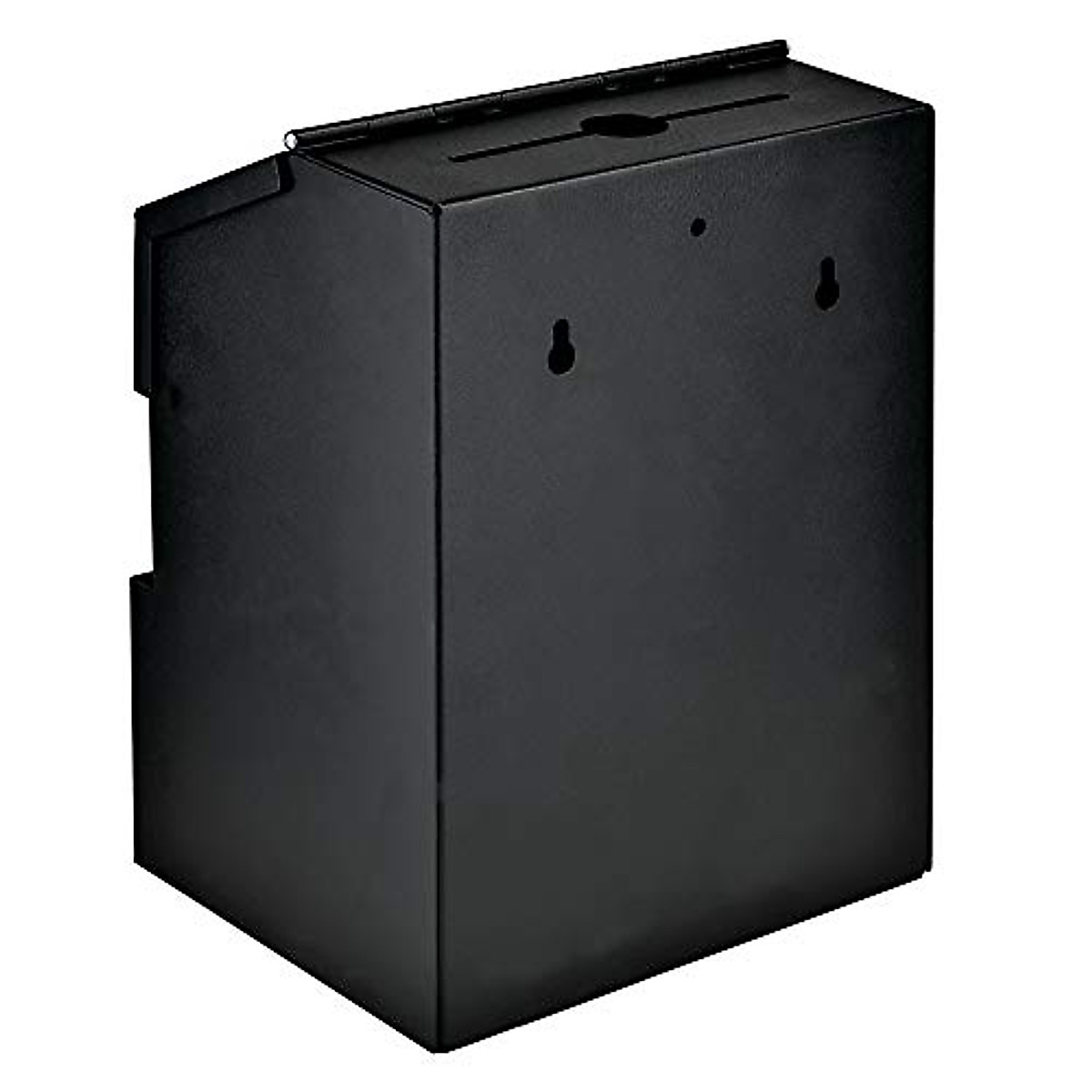 Mail Boss Comment Boss 8100 Locking Steel Suggestion Box - Key Drop Box - Collection Box - Donation Box - Ballot Box - with 25 Suggestion Cards (Black)