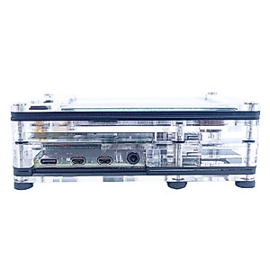 C4Labs DRPi-3.5NSX Nextion Screen Case – Raspberry Pi 3 B+, Duplex MMDVM v1.0, and Enhanced 3.5" Nextion Screen (Included) ~ Black Ice (Black)