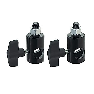 WELLMAKING 2PCS Rapid Adapter Convert with 3/8" Screw DSLR Mount Bracket Multi Functional Mount Bracket Adapter, Photo Studio, Light Stand Tip Boom Arm Photo Studio Photography Accessory