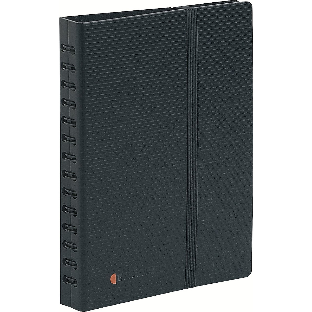 Exacompta - Ref 75034E - Exactive - Exacard Business Card Holder - 20 x 14.5 cm in Size, Holds Up to 120 Cards, 20 Sheets, Suitable for 60 x 90mm Business Cards - Black
