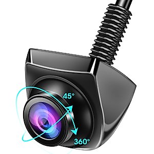 【360°Rotatable】 AHD 1080P Backup Camera for Car Truck Back Up Camera for Cars RV Front Rear View Reverse Camera Super Night Vision IP69K Waterproof Parking Assist Universal 170° Wide Angle12V-24V