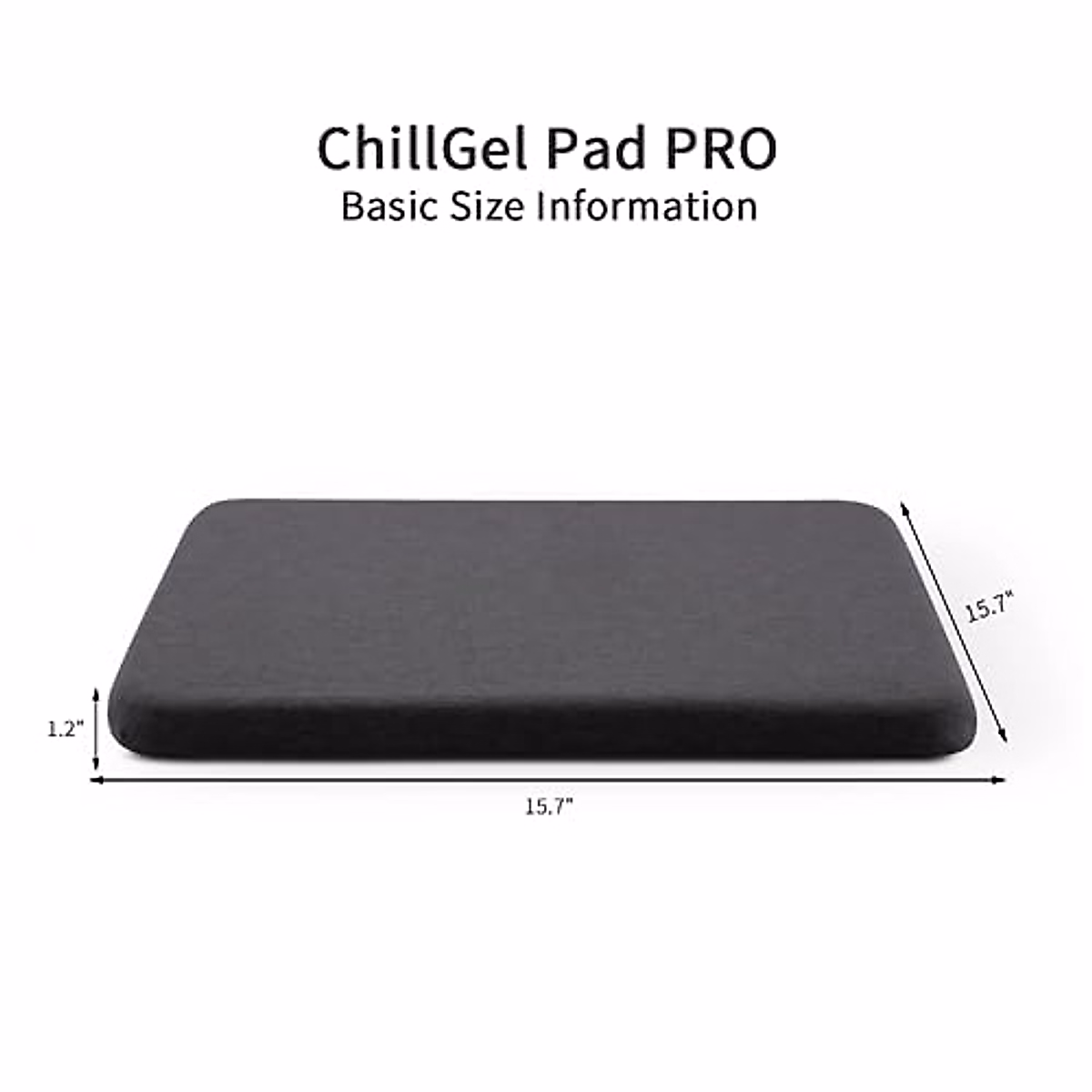 RILIDA High-Tech 3D Gel and Memory Foam Chair Cushions - Comfortable, Cool, Breathable, Portable Seat Cushions for Offices, Homes, Cars, Wheelchairs and Dining Chairs (Dark Grey)