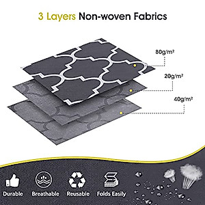 QYQBOON Large Clothes Storage Bags 100L Storage Bins Organizer Clothing Thicken Storage Containers for Comforter Blanket Bedding, Foldable with Reinforced Handle, Clear Window, Sturdy Zippers, 3 Pack