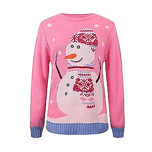 Christmas Sweater Black y2k top Xmas Tree Print Merry Christmas t Shirt for Women Dressy Casual Novelty Fall Tops Ladies Tunic Fashion Clothes lace Patchwork Buttons Sweatshirt Jacket Quarter Zip