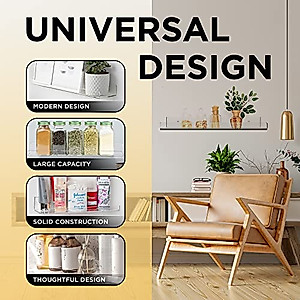 ACRADEC Acrylic Shelves for Wall Set of 4, 15” x 4” - Spacious Clear Shelves with Mounting Kit - Easy to Install, Versatile & Sturdy Shelfs - Funko Pop Shelves Perfect for Decoration & Storage