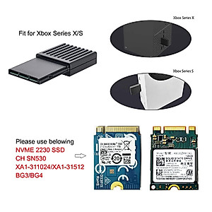 xiwai CF-Express Type-B to M.2 NVMe 2230 M-Key Adapter CFE for Xbox Series X&S CH SN530 SSD PCIe4.0 Expansion Memory Card