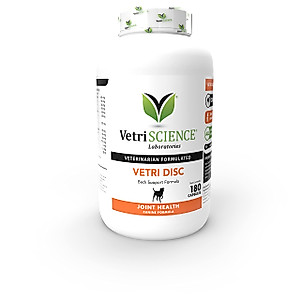 VetriScience Vetri Disc Spine and Back Support Formula with Chondroitin for Dogs - Joint Health and Mobility Support for Small Medium and Large Dogs