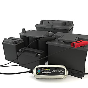 CTEK 4.3 Test & Charge, 12 Volt Fully Automatic Charger with Unique Battery and Alternator Testing, Ideal for Long Term Storage