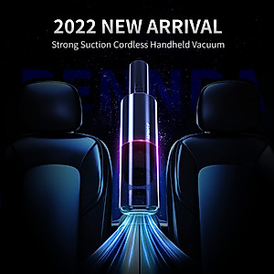 Bennra Mini Cordless Handheld Vacuum Cleaner【2022 New】, for Car, Home, Pet Hair, Portable USB Rechargeable, Easy to Clean Keyboard, Drawer, Crevices