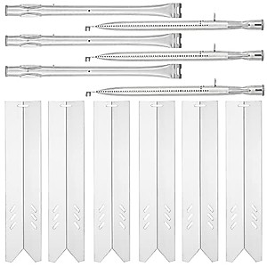 Charbrofire DGB610SSP DGF600SSP Heat Tent Grill 6 Burner Replacement Parts for Dyna glo Grill Parts Heat Shield 70-01-608 70-01-179 Flame Tamer Tube Burner 70-01-282
