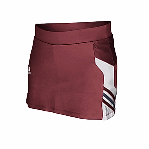 adidas Women's Team Utility Skort, Burgundy-White Large