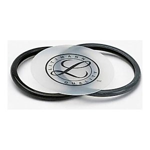 3M Health Care MMM 40012 Littman Stethoscope Spare Parts Kit for Classic II Pediatric Diaphragm Assembly, Includes Black Snap-on Rim, Floating Diaphragm, Grey Snap-On Rim (Pack of 10)