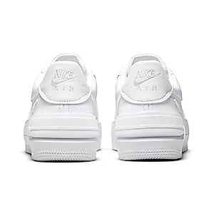 Nike Womens Air Force One PLT.AF.ORM Sneakers (White/Summit White-White-White, 7.5)