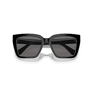 SWAROVSKI SK6013 Sunglasses, Black/Dark Grey Polarized, 54 mm