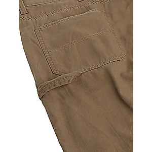 Wrangler Authentics Men's Fleece Lined Carpenter Pant,Autumn Khaki,34W X 32L
