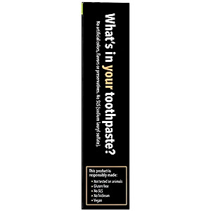 The Natural Dentist Charcoal Whitening Fluoride Toothpaste, Cocomint Flavor, 5 Ounce Tube