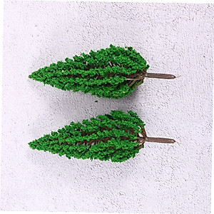 12 Pcs Garden Landscape Pine Tree Model Sand Table Layout Props for Scenery Construction Styles