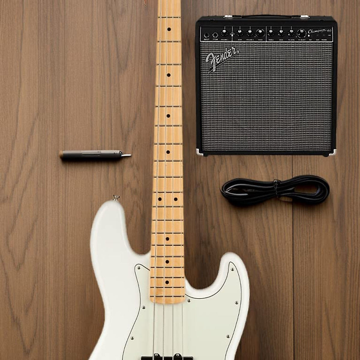 Fender Player Jazz Bass, Polar White, Maple Fingerboard