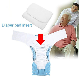 Diapers For Elderly Adults 6 Colors, Reusable Washable Diapers Bedwetting Adults For Disabled Urine Loss, Adult Night Diapers For Incontinence Care(#2)