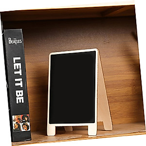 STOBOK 2pcs Painting Small Blackboard Mini Blackboard Signs Mini Chalkboard Signs for Food Small Chalkboard Labels Wedding Chalk Signs Wedding Sign Office Cypress Note Board Dual Purpose