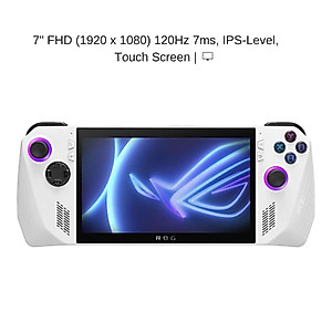 HIDevolution [2023] ASUS ROG Ally RC71L 7" FHD 120Hz, 3.3 GHz Ryzen Z1 Extreme, AMD Radeon, 16 GB LPDDR5 RAM, 512 GB PCIe SSD, Windows 11 Home